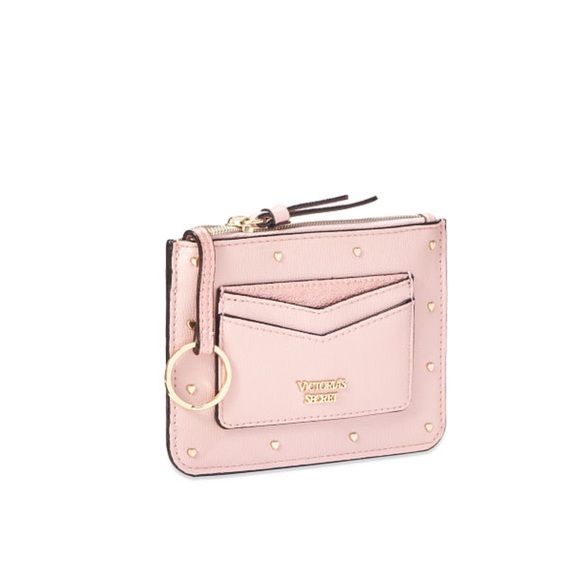 Victoria's Secret | Accessories | Nwt Vs Studded Pink Card Case Key ...